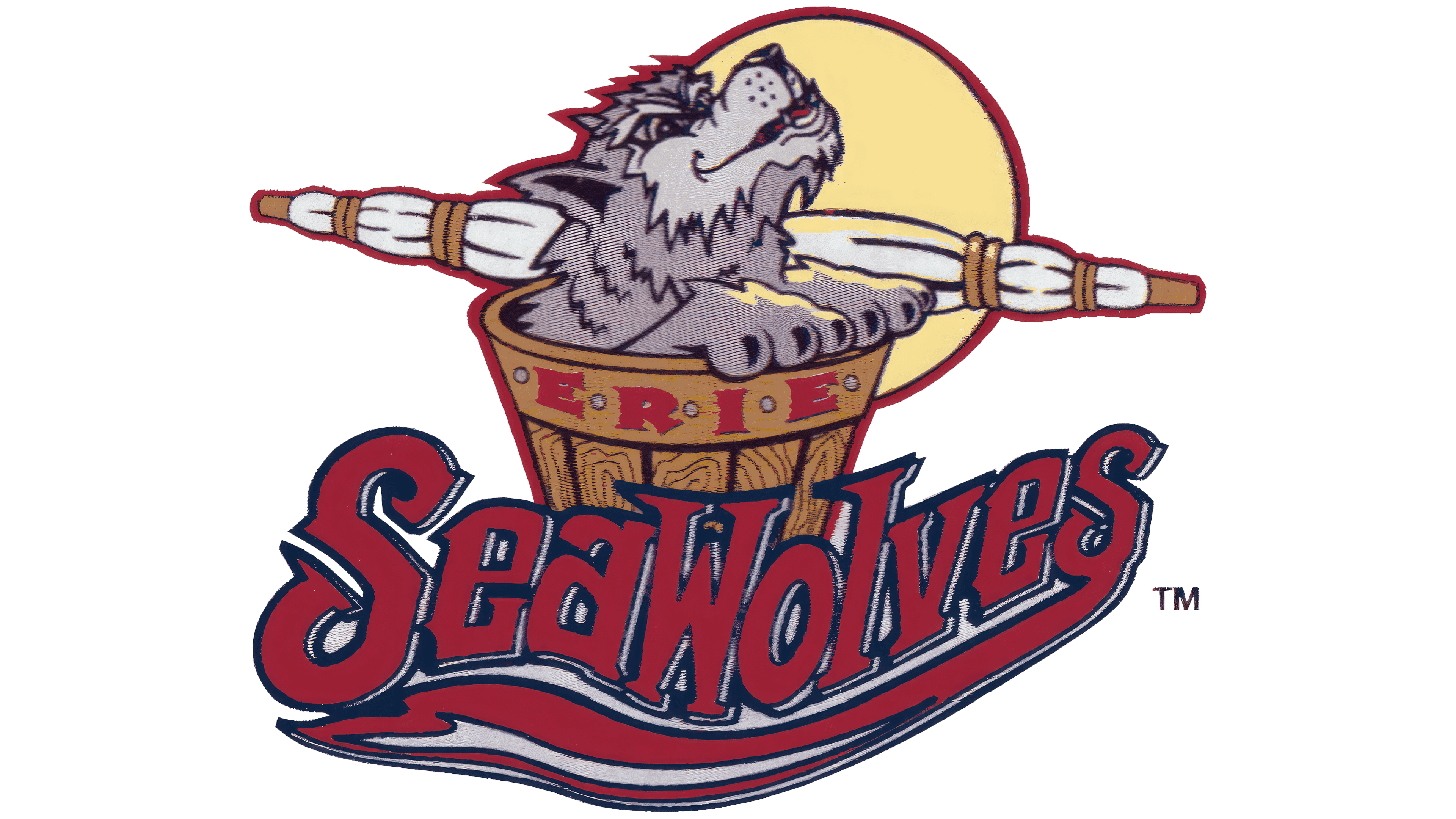 Erie SeaWolves Logo, symbol, meaning, history, PNG, brand